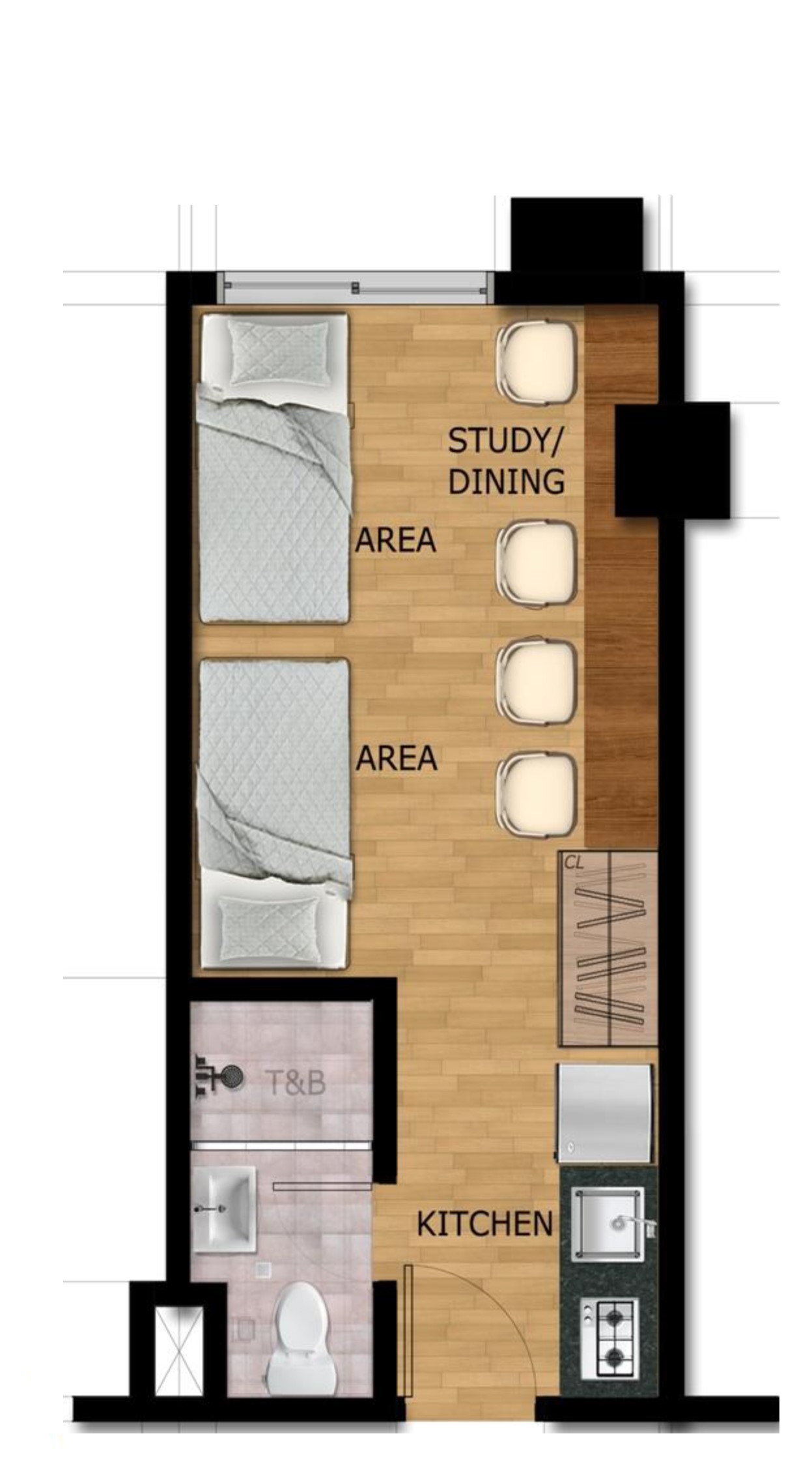 Studio Unit | Vista Recto | VIMI